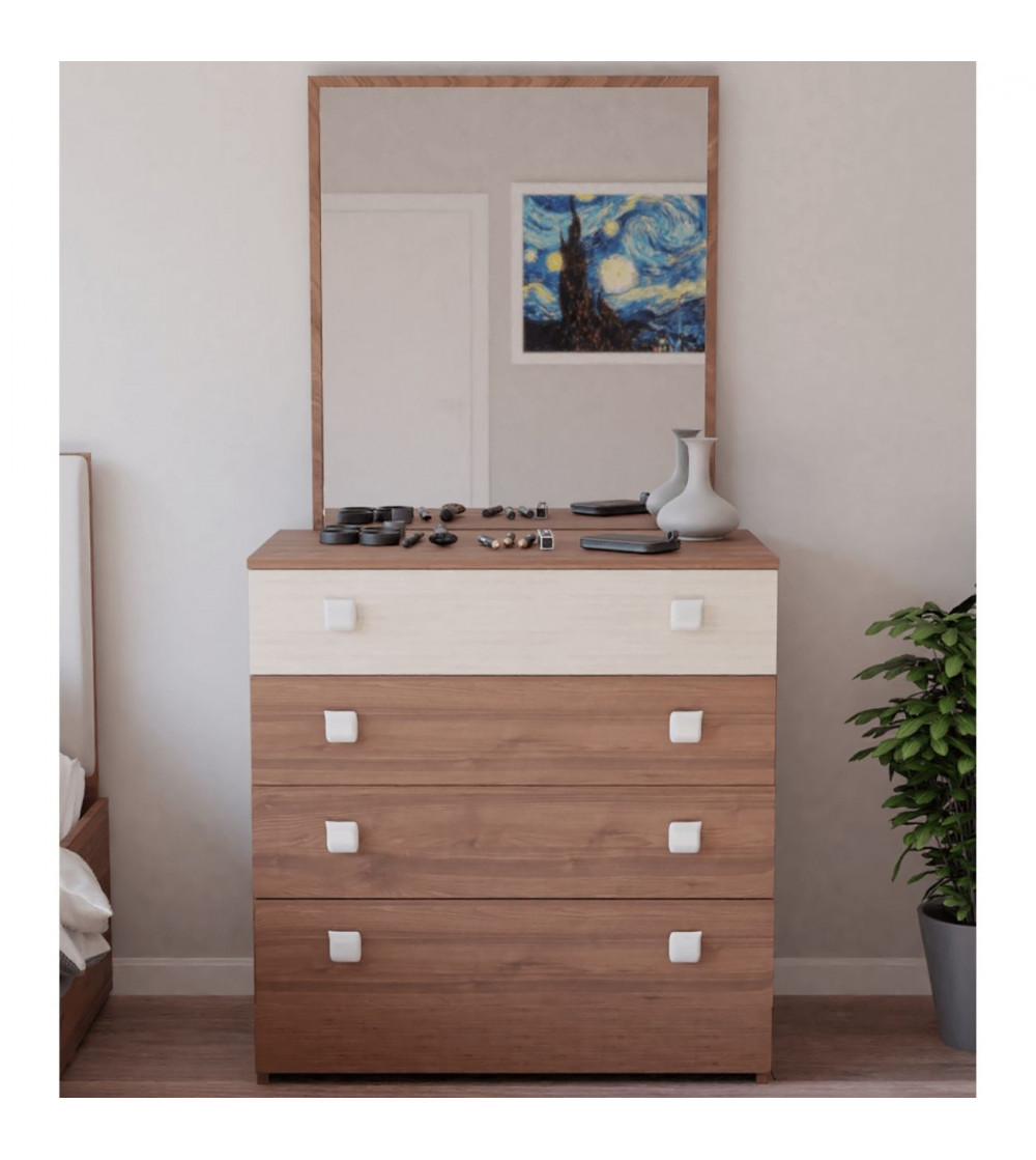 Coiffeuse Rose COULEUR DU BOIS Beige/Marron